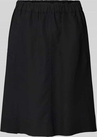 Marc O'Polo Ausgestellter knielanger Rock aus Lyocell-Leinen-Mix