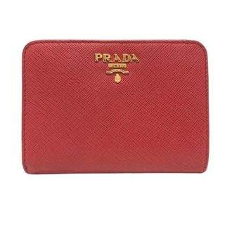 Prada Portefeuille Bifold Pre-owned Saffiano - Femme - Pre-owned - Rouge - Taille: ONE Size