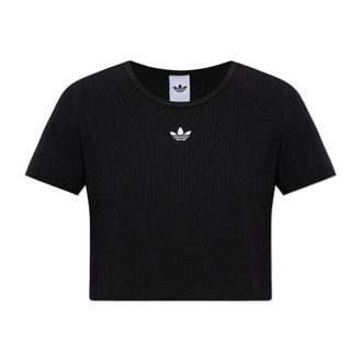 adidas Femme, Tops, Noir, Taille: 36 FR Logo Top