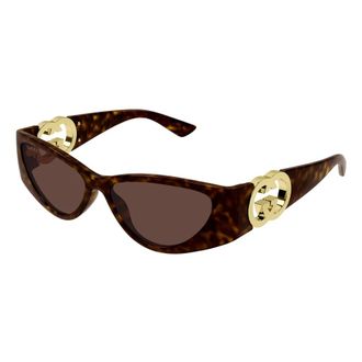 Gucci Cat-Eye-Sonnenbrille mit ikonischem Design - - Accessories - Damen - Braun - 55 MM