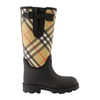 Burberry Karierte Gummistiefel f&uuml;r Frauen - - Shoes - Damen - Schwarzk - 37 EU