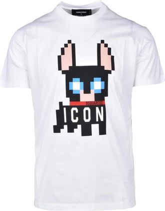 Dsquared2 Homme, Tops, Blanc, Taille: M T-Shirt