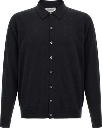 John Smedley Tibor Shirt - - Knitwear - Herren - Schwarzk - L