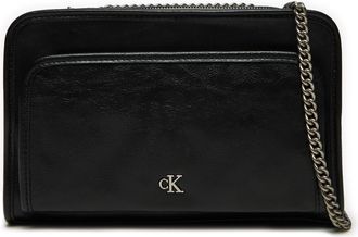 Calvin Klein Jeans Handtasche Calvin Klein Jeans Utility Dbl Zip Camera Bag25 K60K613046 Schwarz