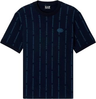Emporio Armani Emporio Armani Ea7, Homme, Tops, Bleu, Taille: 2XL Short Sleeve T-Shirt