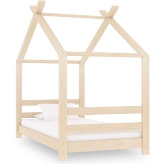 vidaXL Kinder-Bettgestell Massivholz Kiefer 70x140 cm Vidaxl