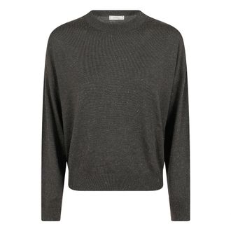 PESERICO Pull en Laine et Lurex - Femme - Pulls - Gris - Taille: 42 FR