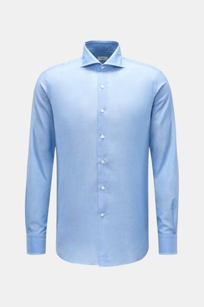 Braun Hamburg Herren - Business Hemd Haifisch-Kragen hellblau