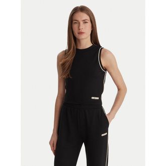 Guess Top V6GP17 K3215 Schwarz Regular Fit