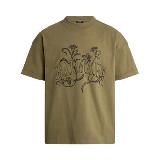 Balmain Homme, Tops, Vert, Taille: XL T-Shirt