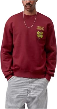 Carhartt Work in Progress Homme, Sweatshirts et sweats &agrave; capuche, Rouge, Taille: S Clover SweaT-shirt