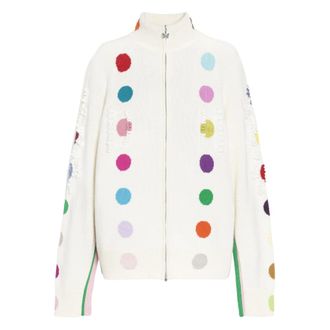 Barrie Cardigan en cachemire zipp&eacute; - Femme - Pulls - Blanc - Taille: 40 FR