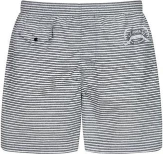 C.P. Company Short de bain ray&eacute; &agrave; logo imprim&eacute;