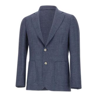 Barba Blazer Easy J Mono - Homme - Vestes - Bleu - Taille: M