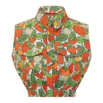 Alessandro Enriquez Cropped Shirt - - Blouses & Shirts - Damen - Mehrfarbig - XS