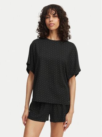 HUGO BOSS Pyjama-T-Shirt 50561029 Schwarz Oversize