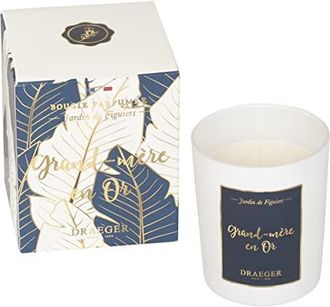 Draeger Draeger Paris - Geschenkkerze - Grand-mère en Or -, Pflanzenwachs - 9 x 7,5 cm, Dunkelblau