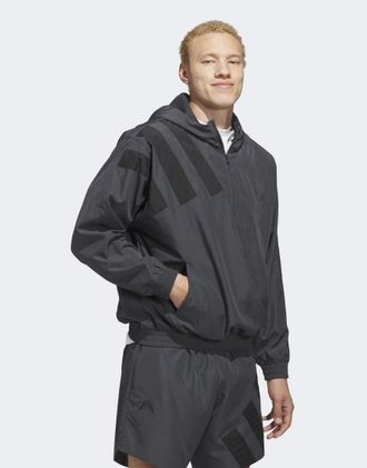 adidas adidas Performance - Anthony Edwards - Anorak-Pullover in Grau