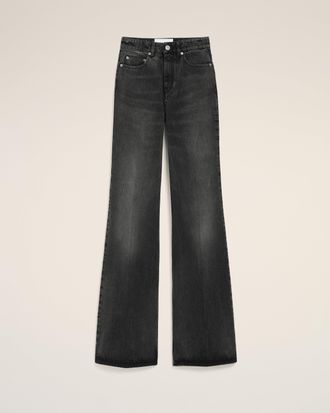 Ami Ausgestellte Jeans aus schwarzer Baumwolle Grau - 25 - f&uuml;r Damen
