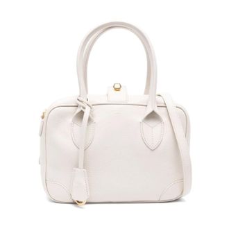 Golden Goose Cremefarbene Handtasche mit Top-Rei&szlig;verschluss - - Bags - Damen - Beige - ONE SIZE