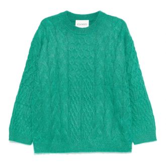 Closed Meadow Green Strickpullover Langarm - - Knitwear - Damen - Gr&uuml;n - S