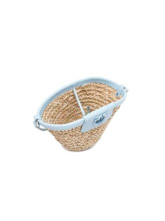 Pinko Womens Beach Bag Nude-Light Blue Cowhide Other