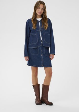 Saint Tropez Jeansjacke OivySZ Jeansjacke Lockere Passform