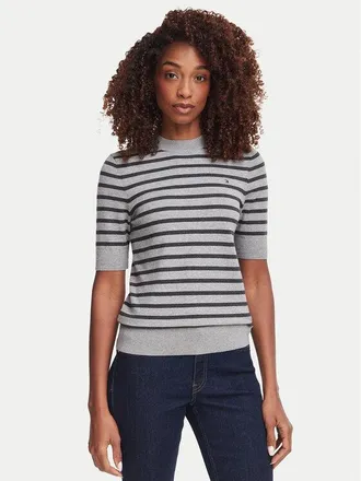 Tommy Hilfiger Pullover WW0WW49705 Dunkelgrau Slim Fit