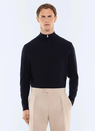 Fursac Pull col camionneur en laine m&eacute;rinos - Taille XXL - Homme