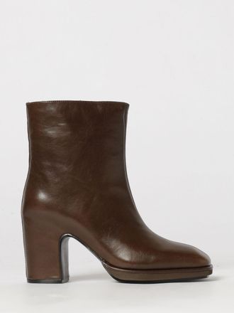 Paloma Barcel&oacute; Bottines Arya en cuir nappa avec talon haut carr&eacute;