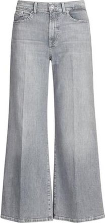 7 For All Mankind Jean large Lotta Ankle en coton m&eacute;lang&eacute;