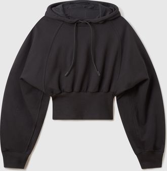 Stella McCartney TrueLife Cropped Hoodie, Woman, Black, Size: L