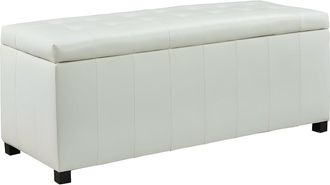 Vente-Unique Sitzbank Concierto, Kunstleder, Wei&middot;