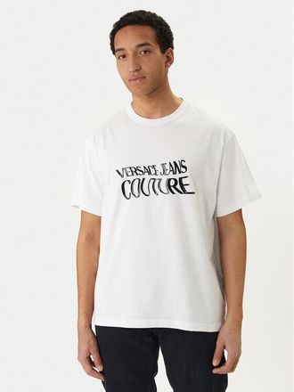 Versace Jeans Couture T-Shirt 80GAHE04 CJ00E Wei&szlig; Regular Fit