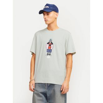 Jack & Jones Jack & Jones T-Shirt Eight Skull 12264841 Grau Standard Fit