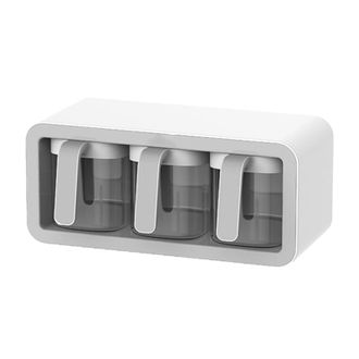 Generico Gewürzregal zur Wandmontage, Gewürzdose zur Wandmontage, Küchengewürzbox mit mehreren Gitterdesigns, Lebensmittelaufbewahrungsbehälter, Organizer