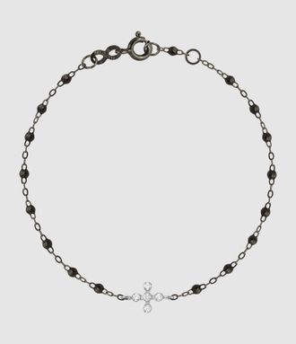 Gigi Clozeau Bracelet Spark Or Noir Diamants 17cm