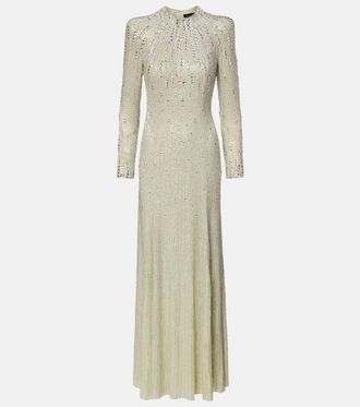 Jenny Packham Robe longue Aurora à sequins