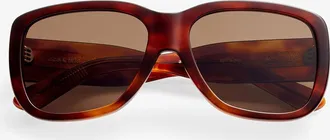 Ganni Antonio-Sonnenbrille von GANNI x Ace & Tate - Gr&ouml;&szlig;e One size beige