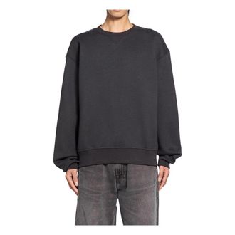 Our Legacy Schwarzer Wollfleece Rundhalspullover - - Sweatshirts & Hoodies - Herren - Schwarzk - L