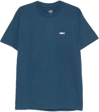 Obey Homme, Tops, Bleu, Taille: S Knowledge Is Power Tee