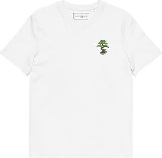 Anchor & Crew Bonsai Garden Dystopia Organic Cotton Embroidered T-Shirt