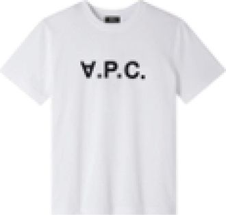 A.P.C. A.p.c., Homme, Tops, Blanc, Taille: L Standard Big Vpc T-Shirt