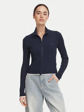 Tommy Jeans Strickjacke DW0DW23355 Dunkelblau Slim Fit