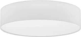 Eglo Deckenlampe Pasteri, 3 flammige Deckenleuchte Modern, Wohnzimmerlampe aus Textil und Kunststoff in Weiß, Flurlampe Decke mit E27 Fassung, Ø 57 cm