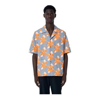 Gucci Bedrucktes Popeline Button-Down Hemd - - Shirts - Herren - Mehrfarbig - L