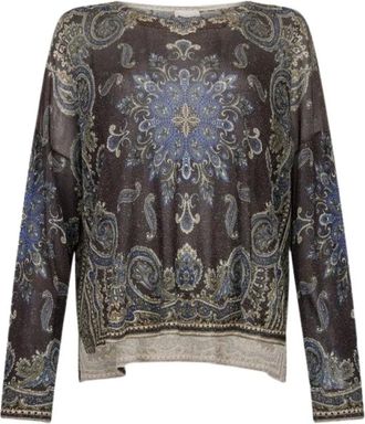 Liu Jo Femme, Pulls, Multicolore, Taille: 38 FR Tricots à col rond