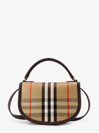 Burberry Womens Crossbody Bag Highlands Beige Cotton Shoulder