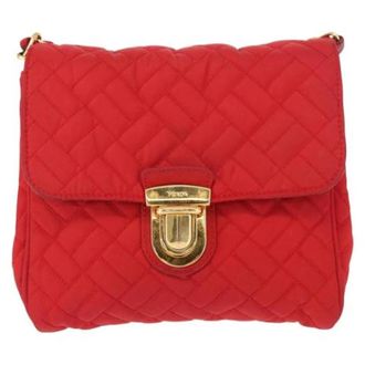 Prada Pre-owned Pushlock Chain Flap Bag - - Pre-owned - Damen - Rot - ONE SIZE