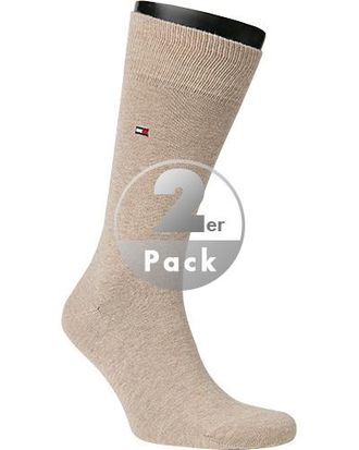 Tommy Hilfiger Herren Socken beige Baumwolle unifarben